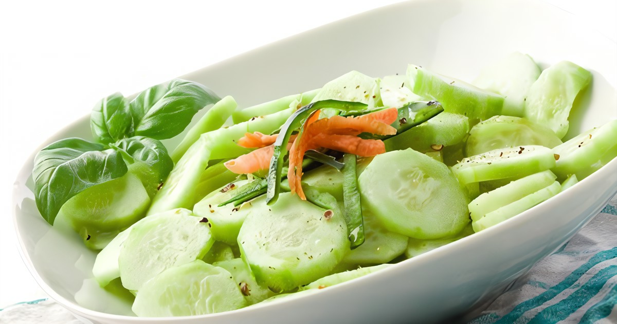 Огуречный салат с кунжутным маслом рецепт – Паназиатская кухня: Салаты ...