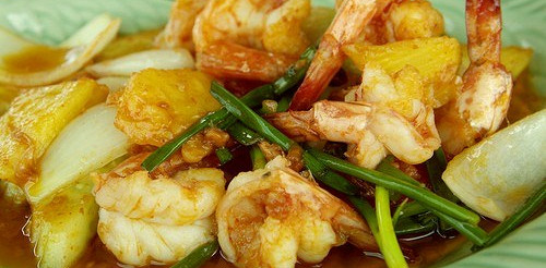 Креветки с ананасом в соусе терияки рецепт – Японская кухня: Закуски. «Еда»